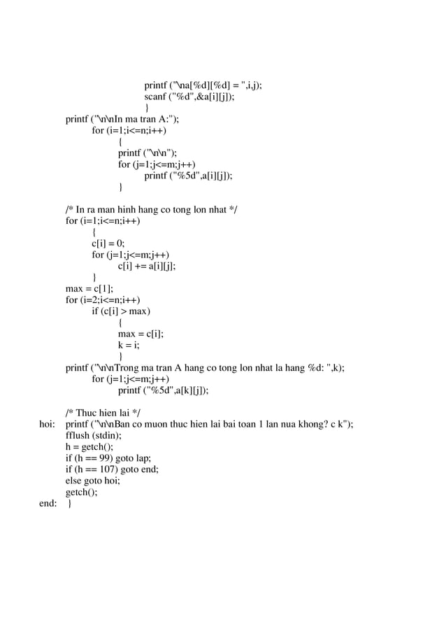 bai tap-loi-giai-ngon-ngu-lap-trinh-c | PDF