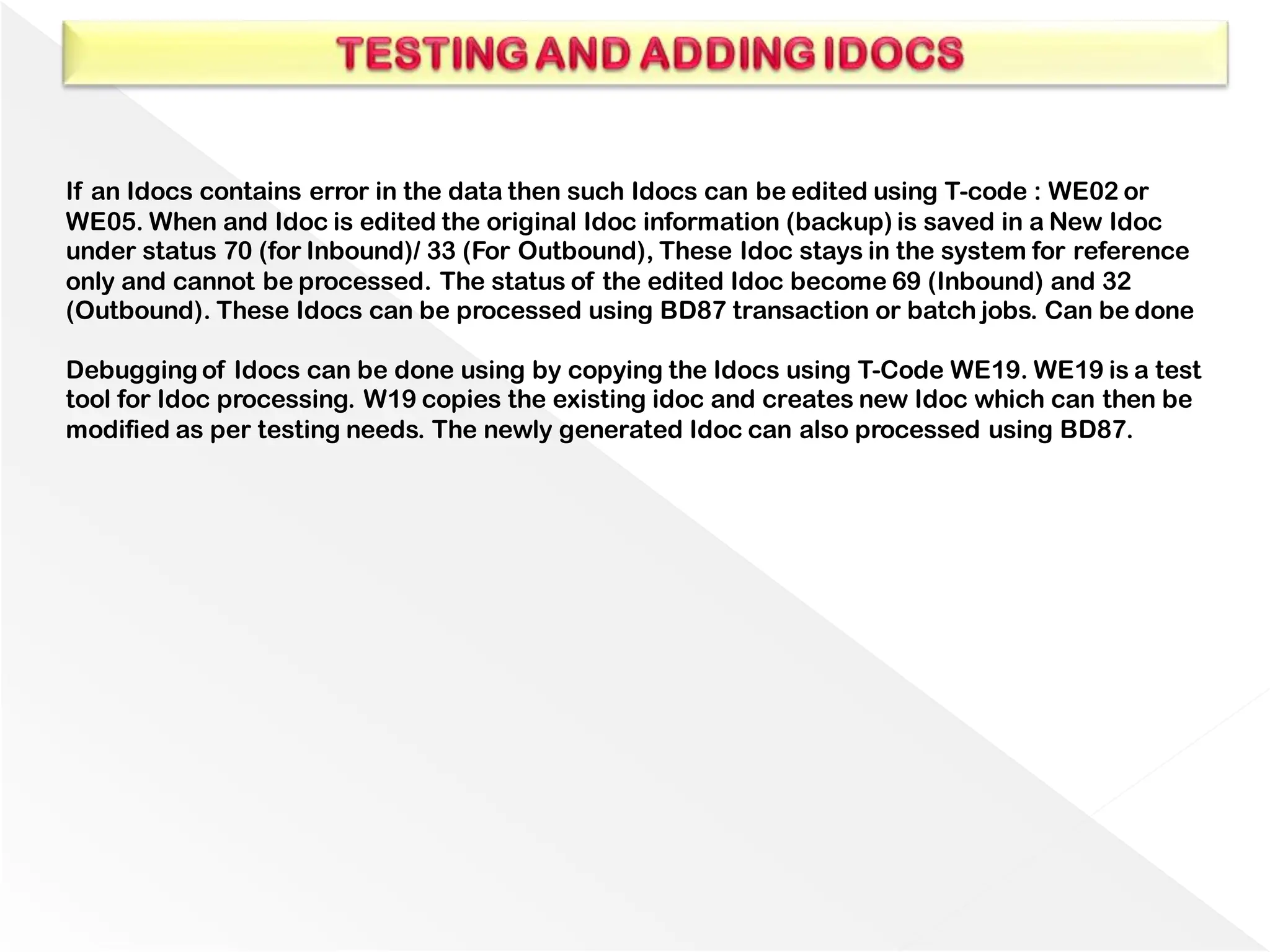 SAP Material management IDoc concept for data migration | PDF