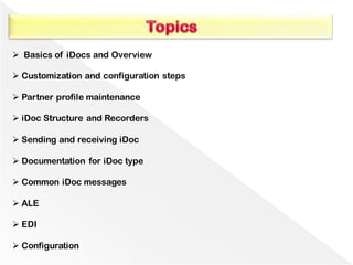 SAP Material management IDoc concept for data migration | PDF