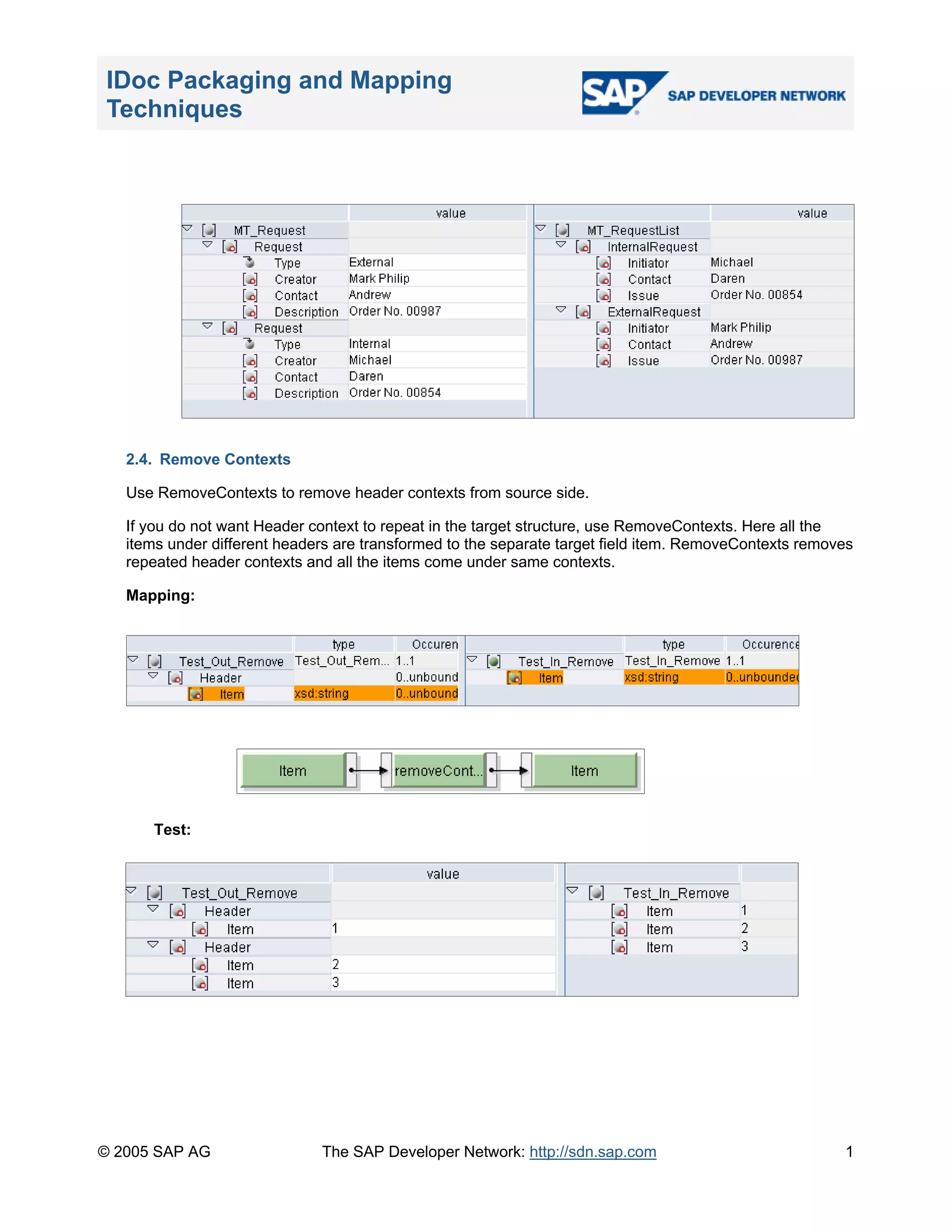 I doc packaging and mapping techniques.doc