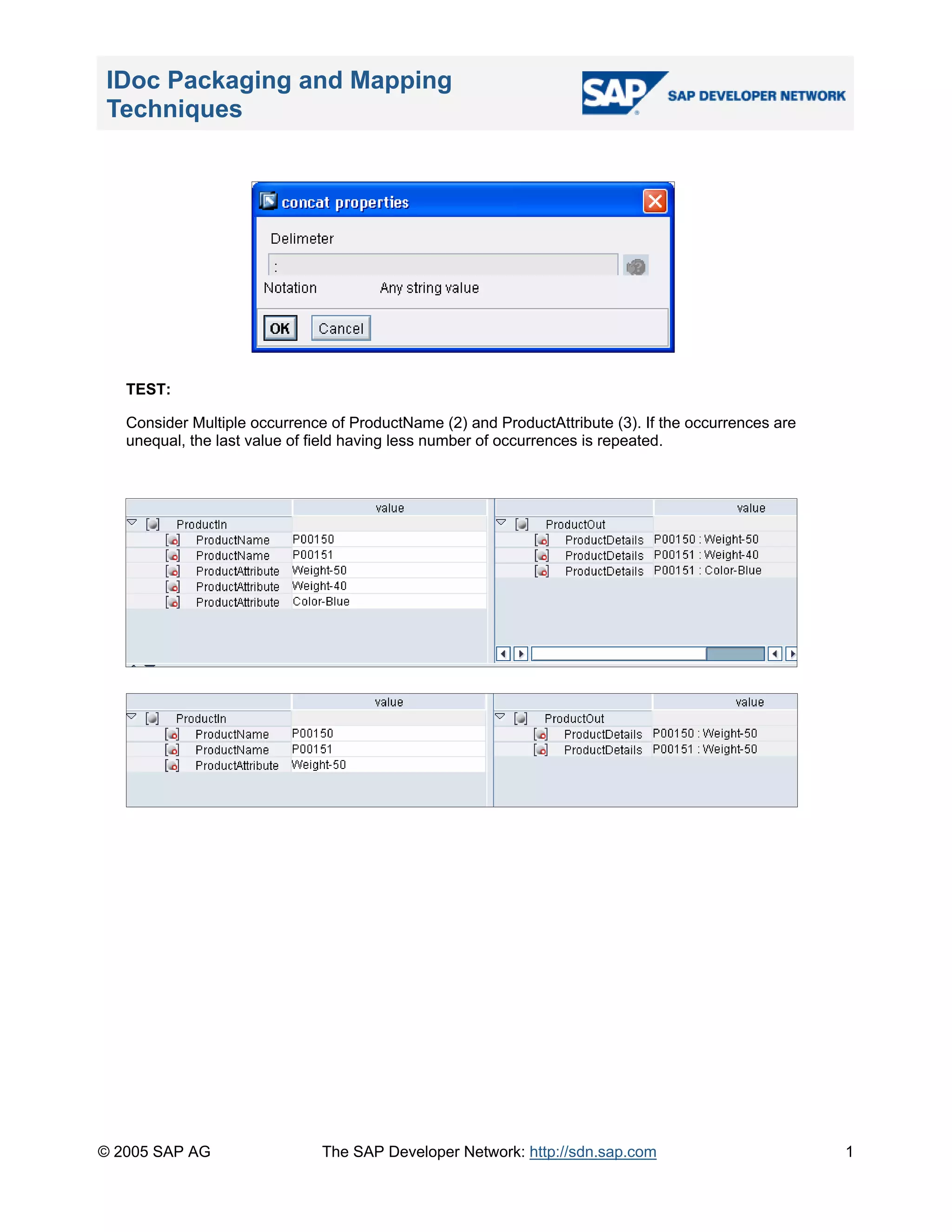 I doc packaging and mapping techniques.doc