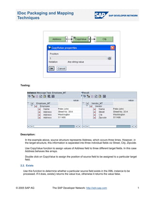 I doc packaging and mapping techniques.doc