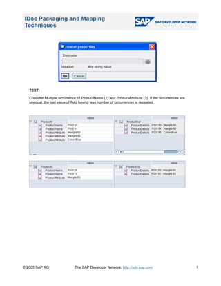 I doc packaging and mapping techniques.doc
