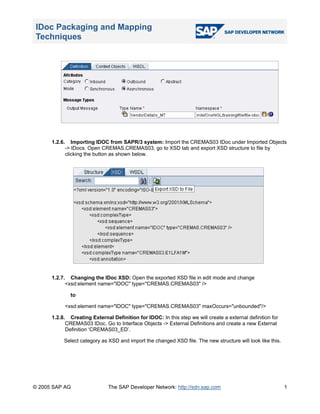 I doc packaging and mapping techniques.doc