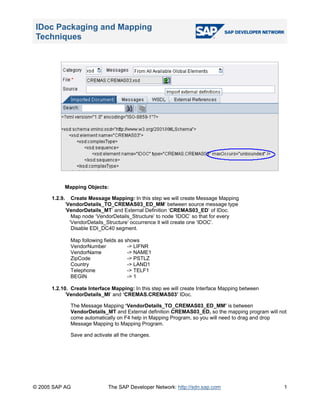 I doc packaging and mapping techniques.doc