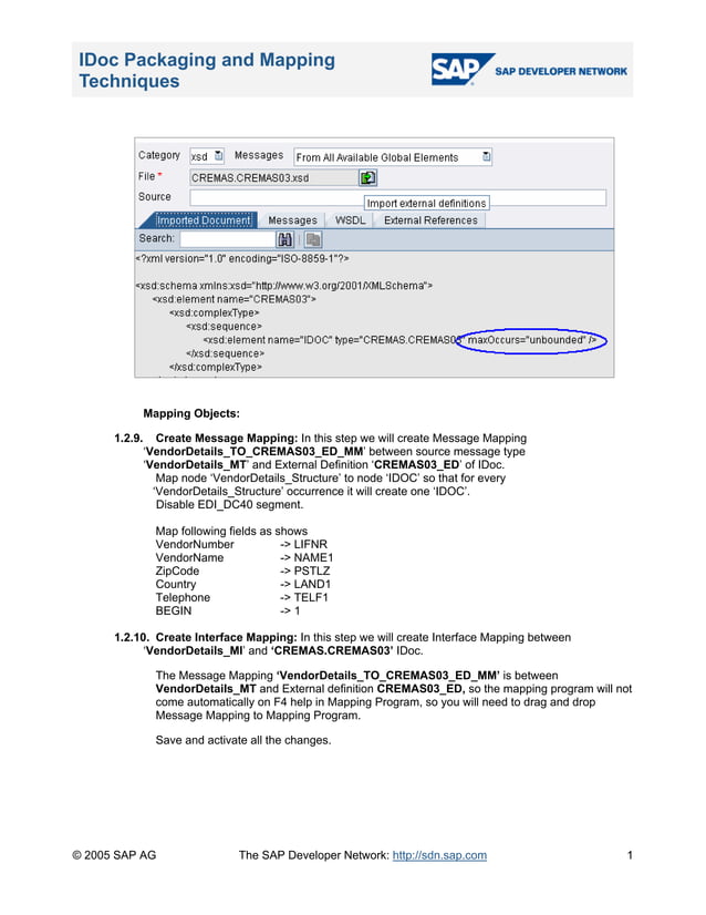 I doc packaging and mapping techniques.doc