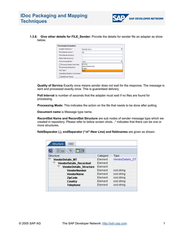 I doc packaging and mapping techniques.doc