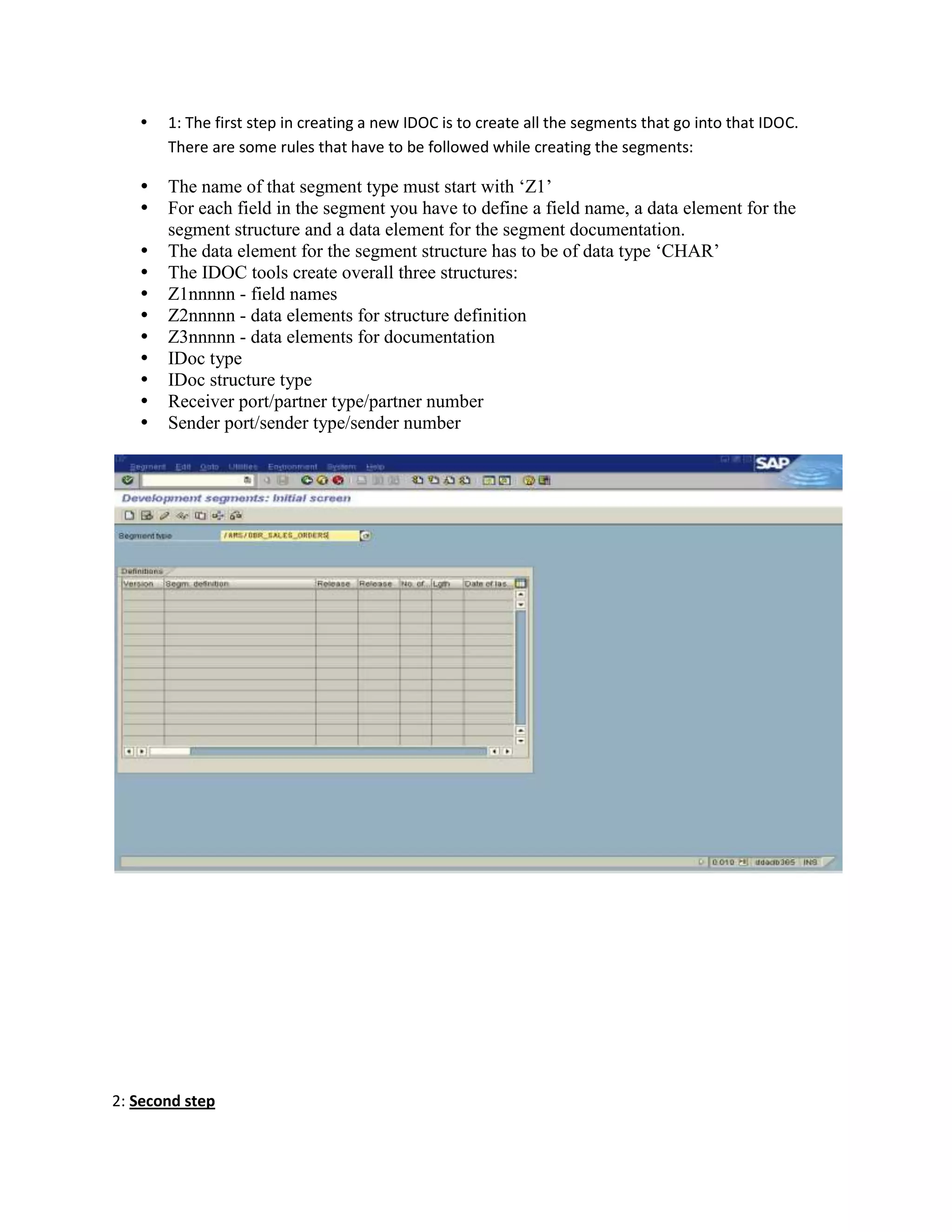 Idocs tcodes and others , sap idoc | DOCX