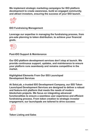 IDO Development Company | IDO Development Services | PDF