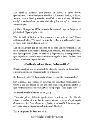Idolatría | PDF