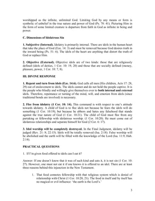 Idolatry | PDF