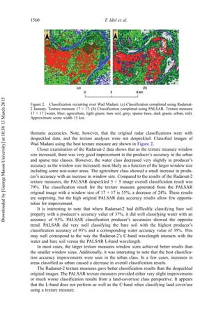 Comparison and integration of spaceborne optical and radar data for mapping in Sudan | PDF