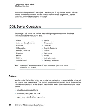 Idol Server 7.3 Admin Rev7 | PDF