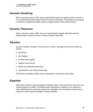 Idol Server 7.3 Admin Rev7 | PDF