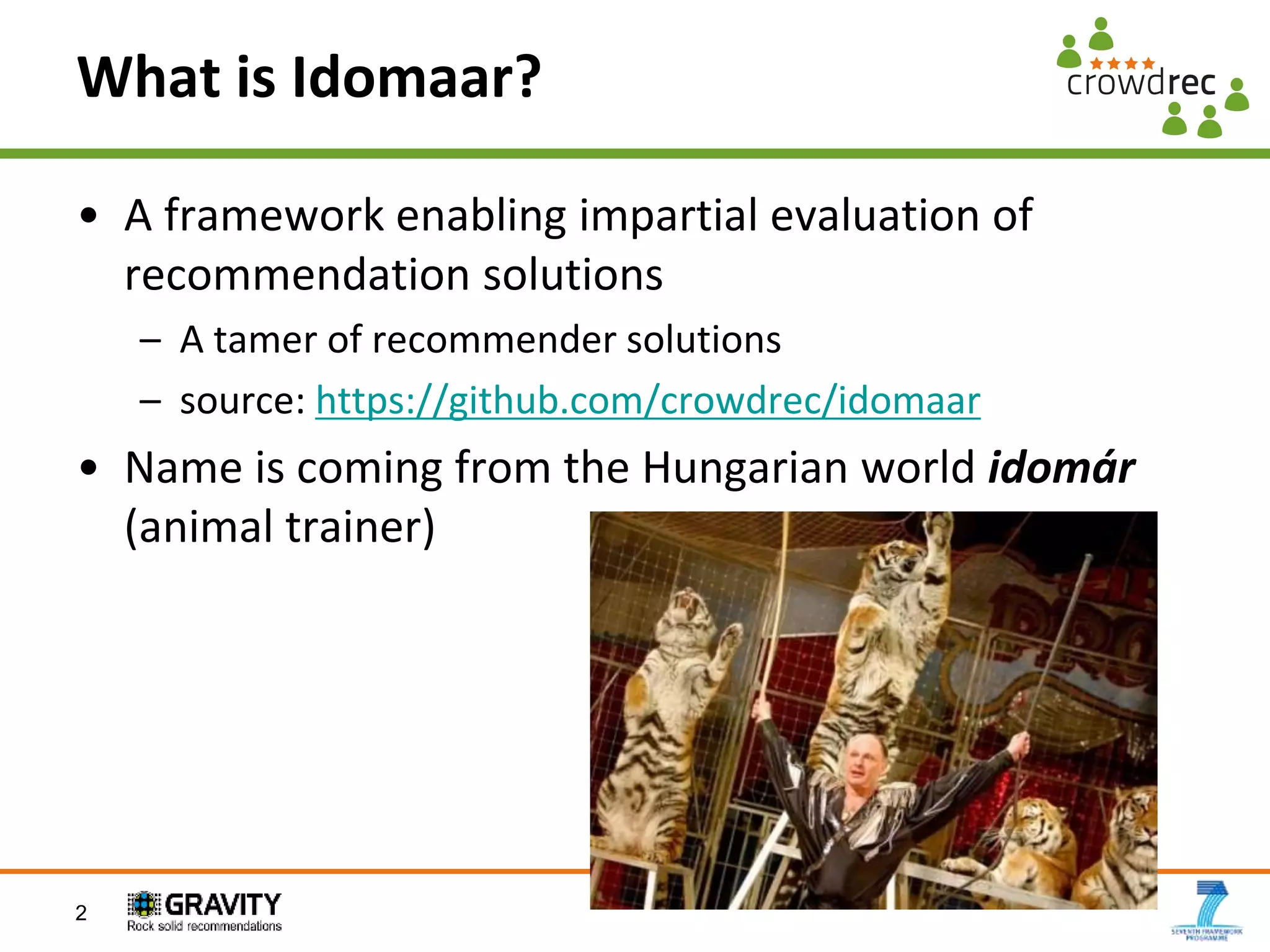 Idomaar crowd rec_reference_fw | PPT