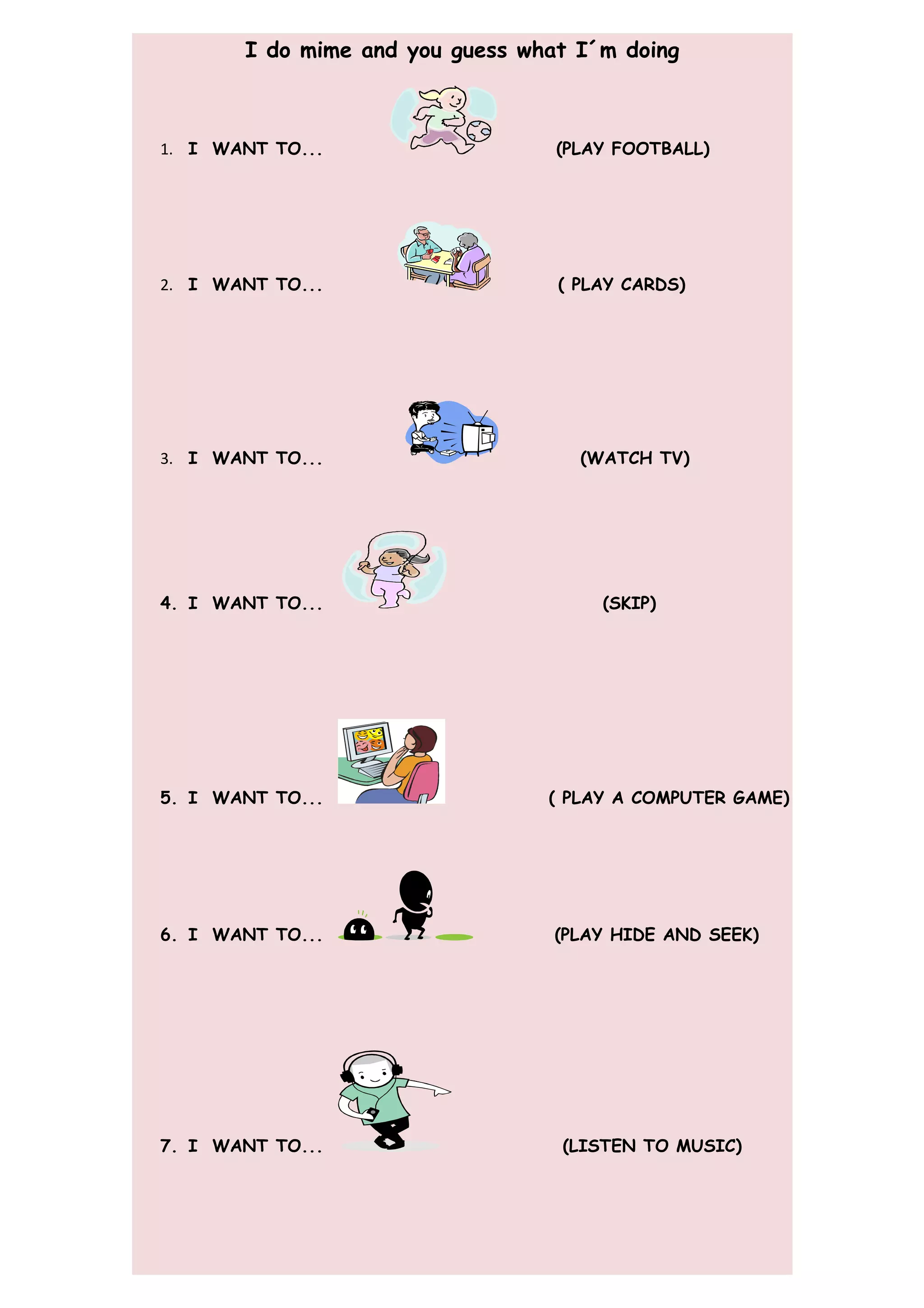 I do mime and you guess what I´m doing | DOC