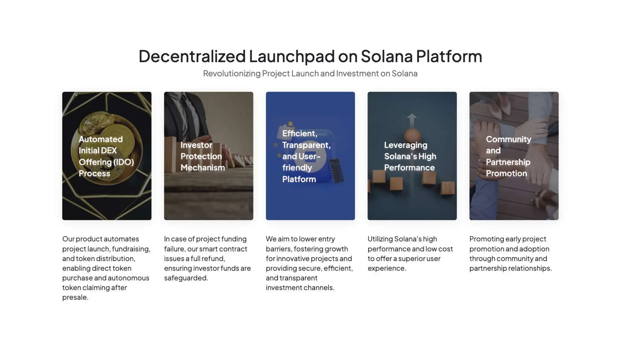 decentralized Launchpad providing a safe and transparent fundraising | PPTX