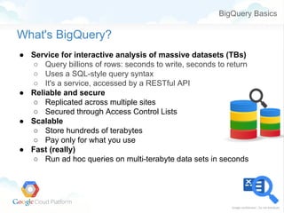 Big Query Basics | PDF