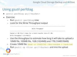 Google Cloud Storage backup and archive | PDF | Cloud Computing | Internet