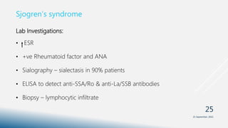 Inflammatory Disorders of Salivary Gland - Part 1 | PPT