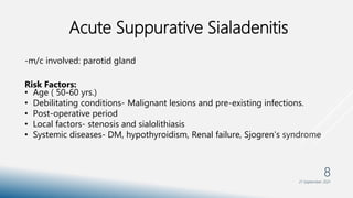 Inflammatory Disorders of Salivary Gland - Part 1 | PPTX