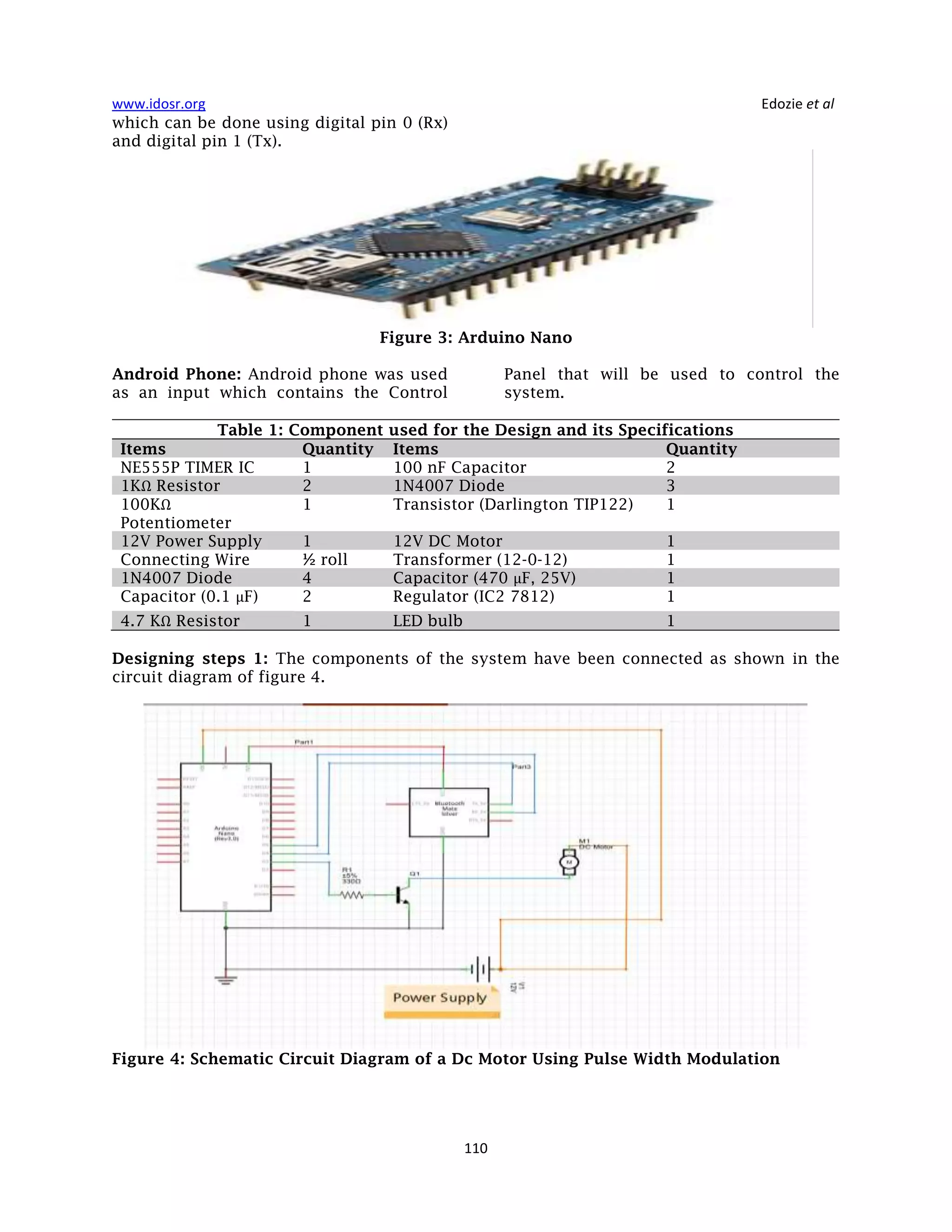 Design And Implementation Of An Improved Automatic Dc Motor Speed Control Systems Using