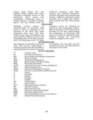 Analysis and Characterization of the Solid Waste from Kabagarame ...