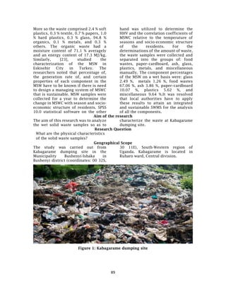 Analysis and Characterization of the Solid Waste from Kabagarame ...
