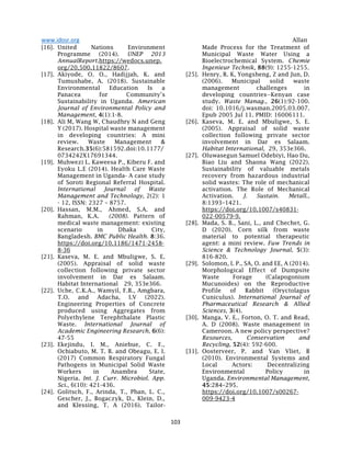 Factors Affecting Solid Waste Management in Kapchorwa Town Council ...