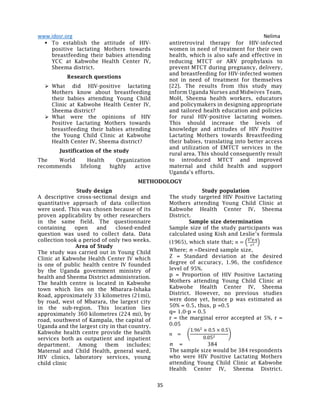 Awareness and attitude of HIV-positive lactating mothers towards breast ...