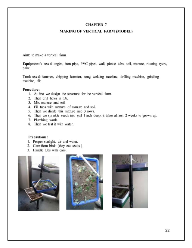 Vertical farming Project | DOCX