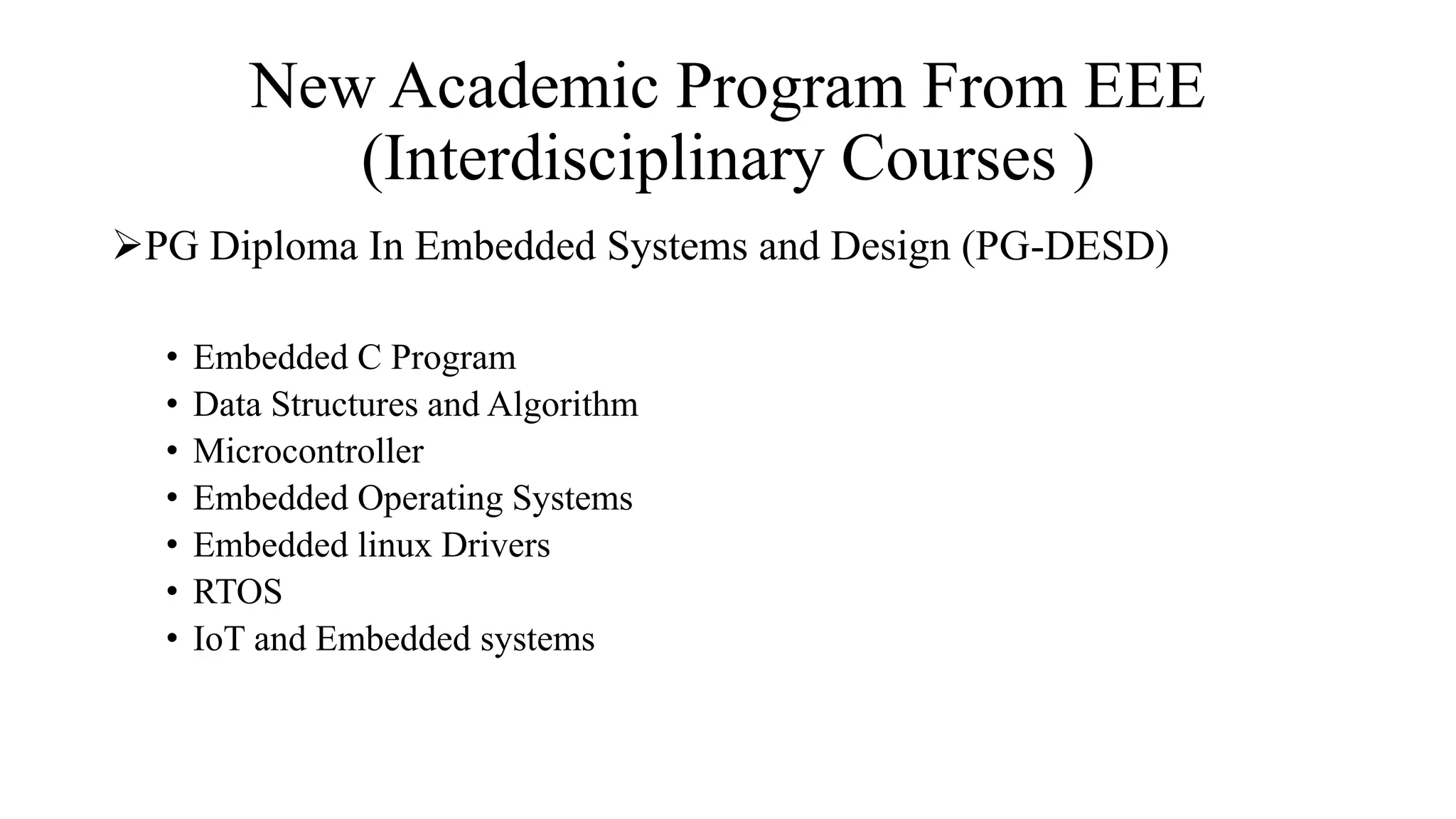 Integrated Details for Electrical and Electronics Engineering | PPTX
