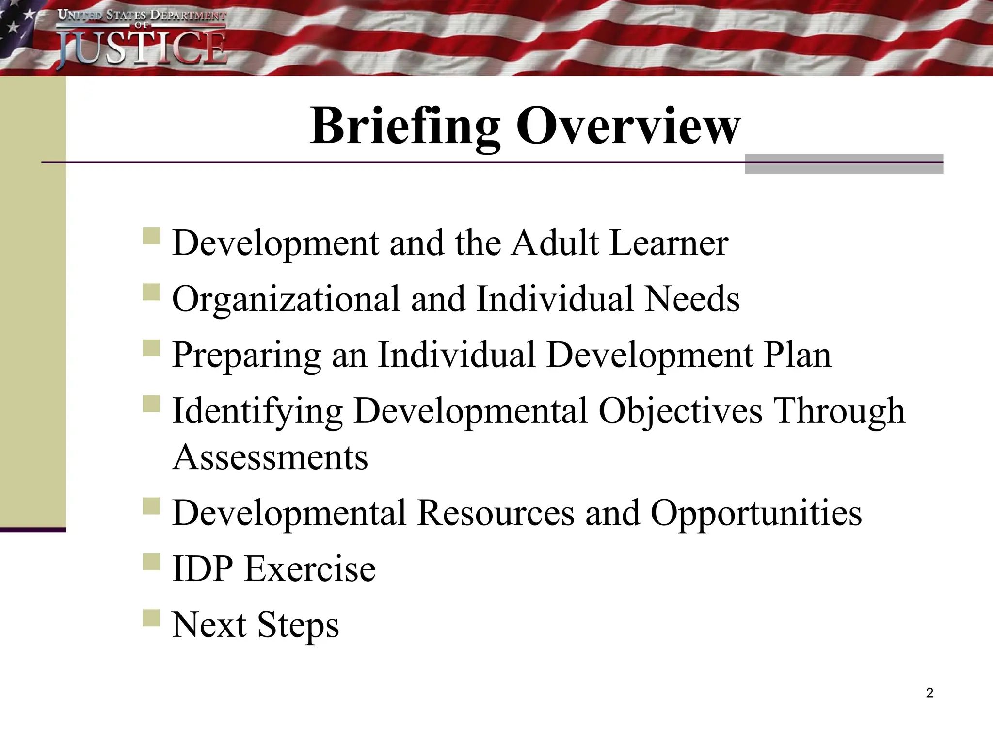 Individual Development Plan briefing- sup version | PPT