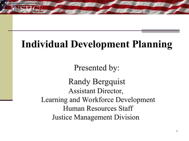 Individual Development Plan briefing- sup version | PPT