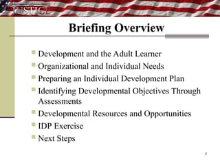 Individual Development Plan briefing- sup version | PPT
