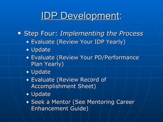 IDP Presentation 2010 | PPT