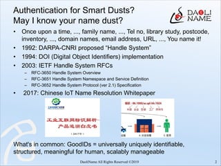 Squaring Zooko's Triangle - Blockchain Authentication for Smart Dusts | PPT