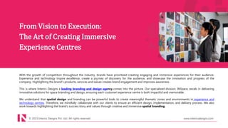 From Vision to Execution: The Art of Creating Immersive Experience ...