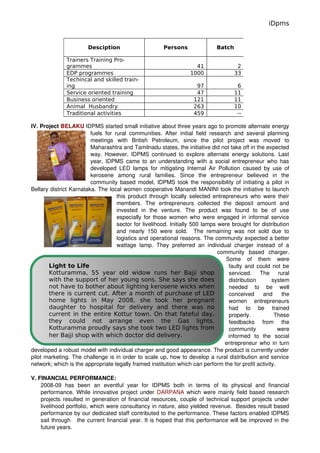 Idpms - annual report 09 | PDF