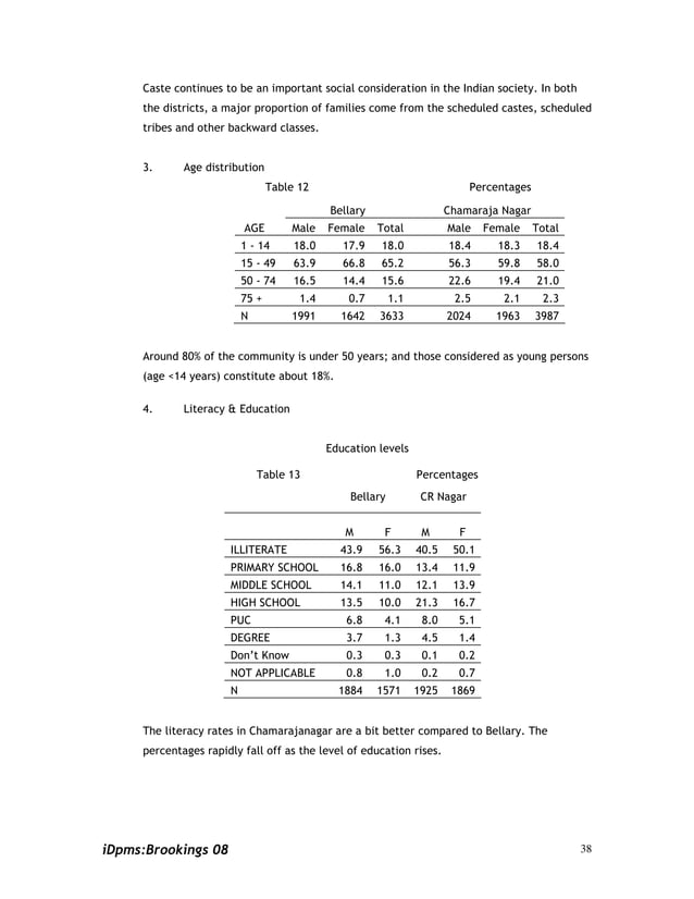 Idpms brookings final report 08 | PDF