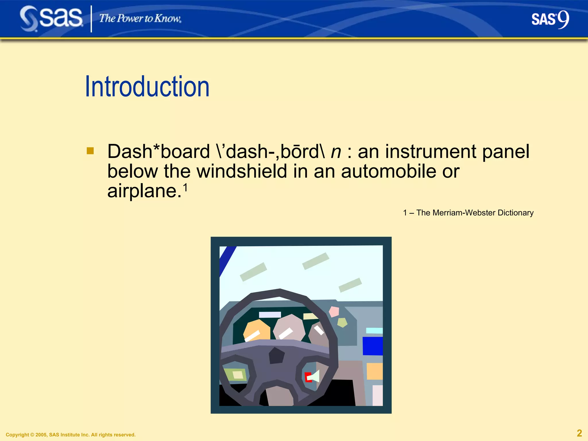 Creating Dashboards with the SAS Information Delivery Portal | PPT ...