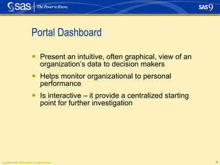 Creating Dashboards with the SAS Information Delivery Portal | PPT ...