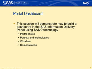 Creating Dashboards with the SAS Information Delivery Portal | PPT ...