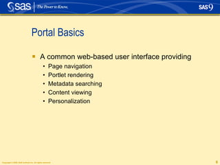 Creating Dashboards with the SAS Information Delivery Portal | PPT ...