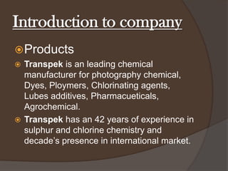 Industrial report presentation | PPTX