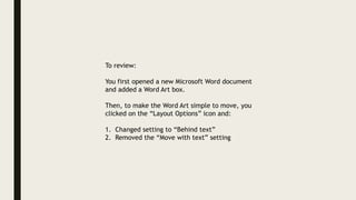 How To Manipulate Word Art.pptx