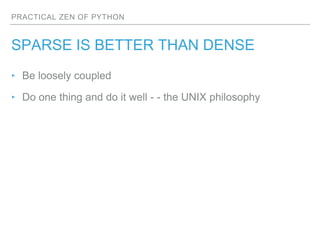 Practical Zen of Python | PPTX