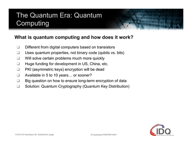 The Quantum Era & Quantum Key Distribution | PPT