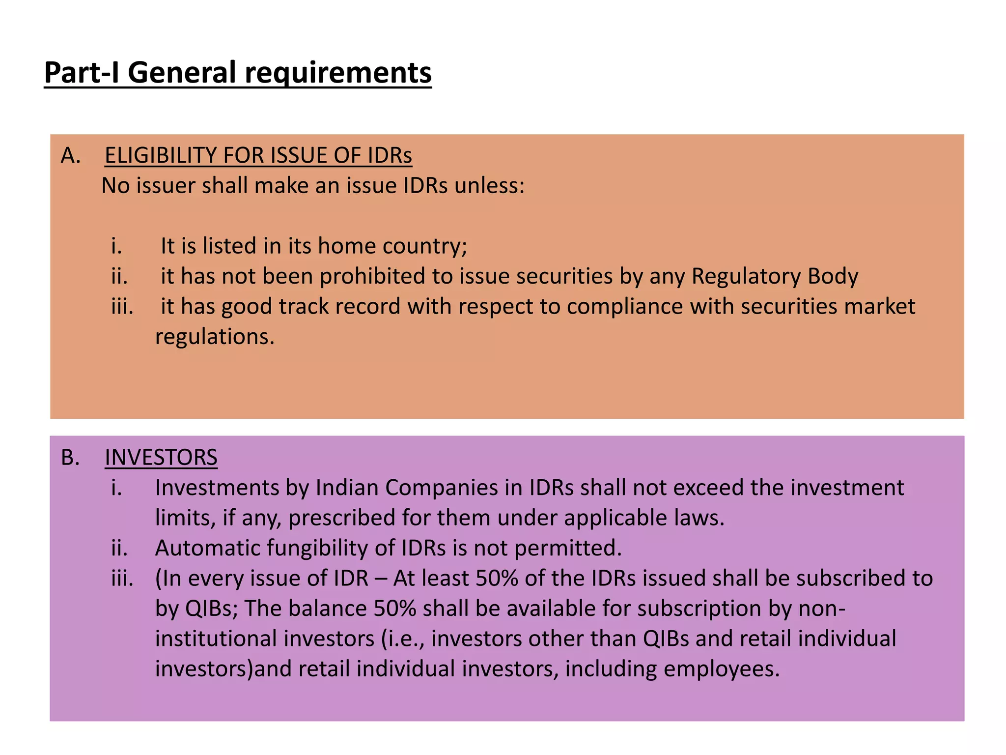 Indian depository receipt(IDR) | PPTX