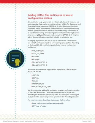 Reduce hands-on deployment times to near zero* with iDRAC9 automation ...